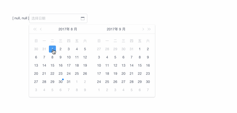datepicker组件无默认值情况下选择，得到的时间提前一天 · Issue #1734 · iview/iview · GitHub