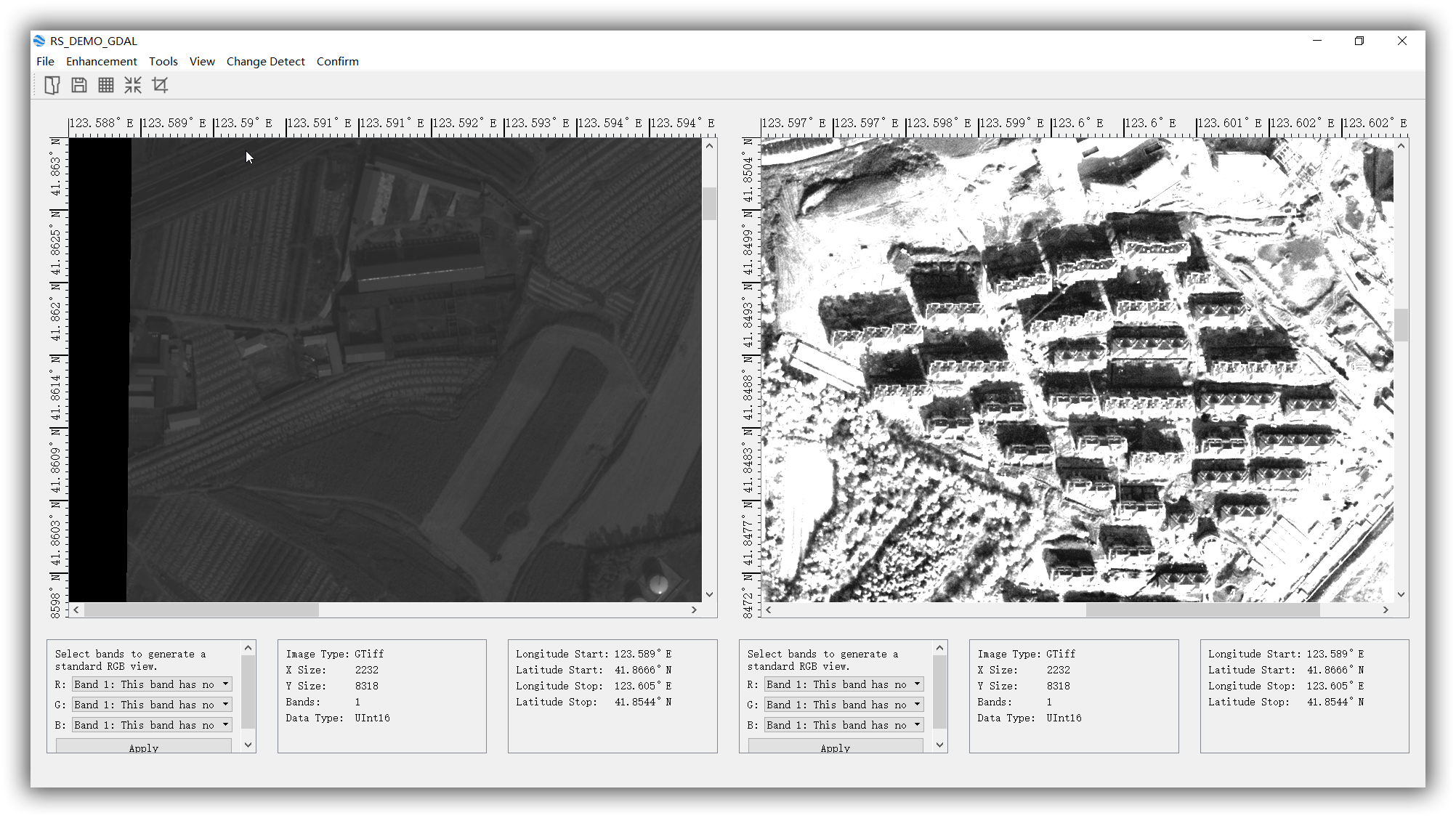 GitHub - hinike/SimpleRS: 课程设计作业，一个基于 GDAL 与 PROJ4 的遥感图像处理软件，使用 Qt 构建。