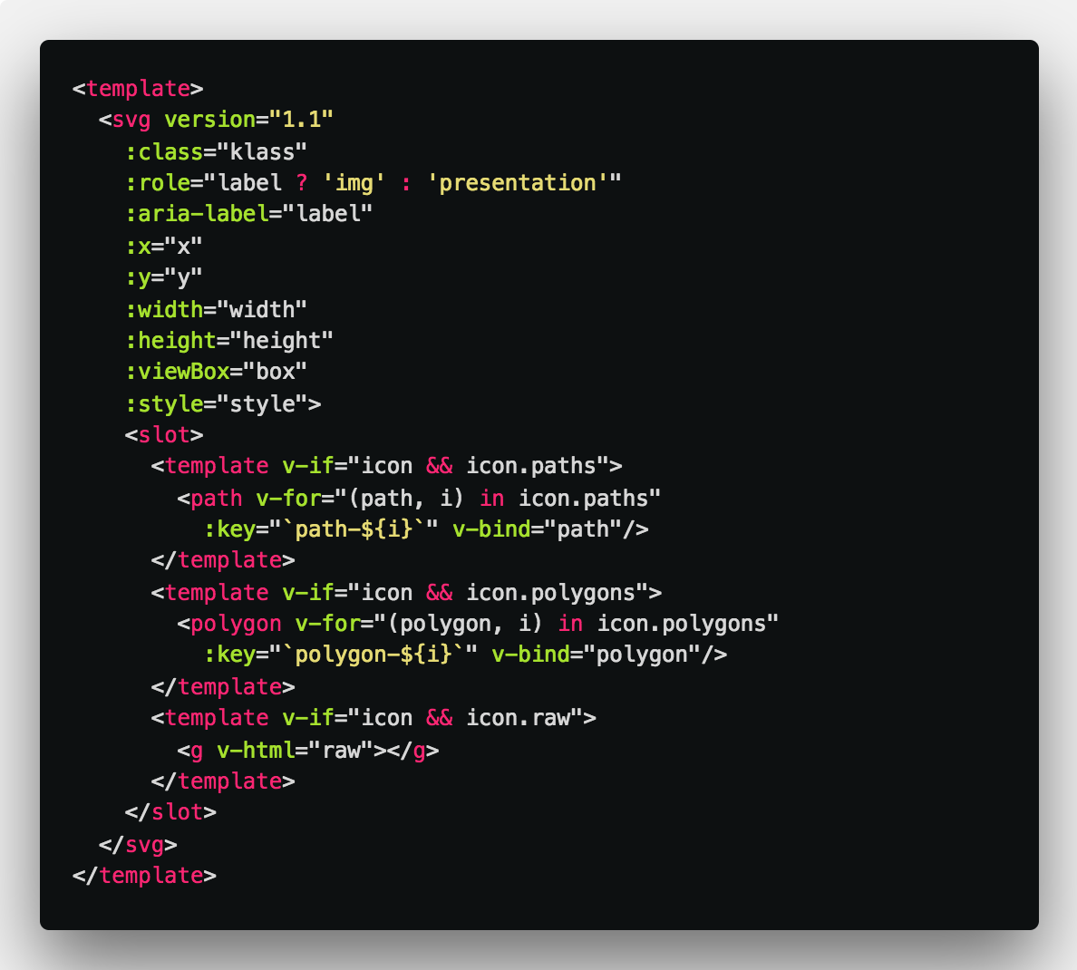 Vue Svg Icon
