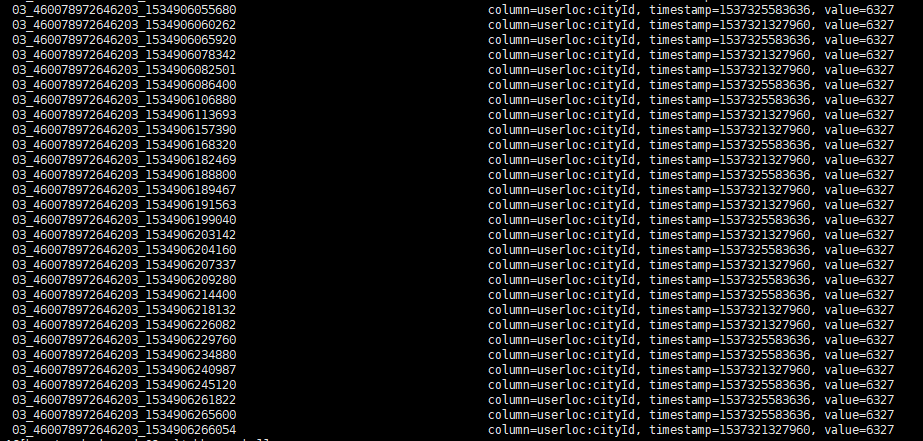 hbase shell及 java api的过滤器操作 - 薛梦冉