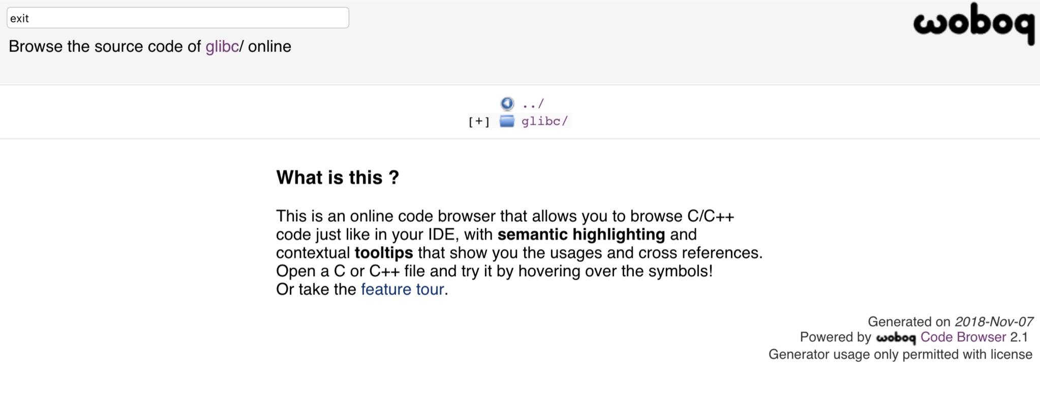 GitHub - skysider/glibc_browser: glibc online code browser based on woboq