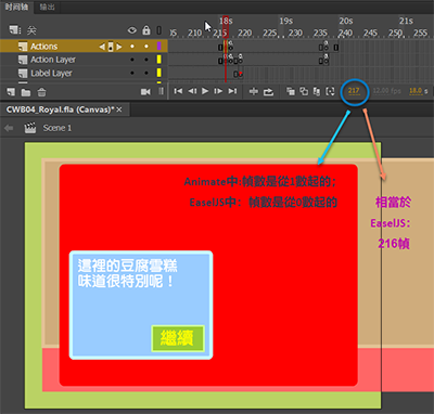 Adobe Animate CC ——Html5 Canvas_在 easeljs 中,帧编号从 0 开始而不是从 1 开始。这会影响一些调用,如 gotoands-CSDN博客