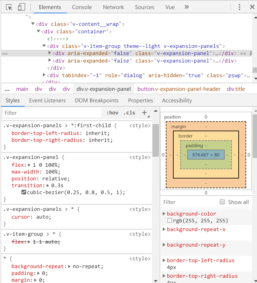 [Bug Report] expansion panel style different in dev and prod · Issue #7524 · vuetifyjs/vuetify ...