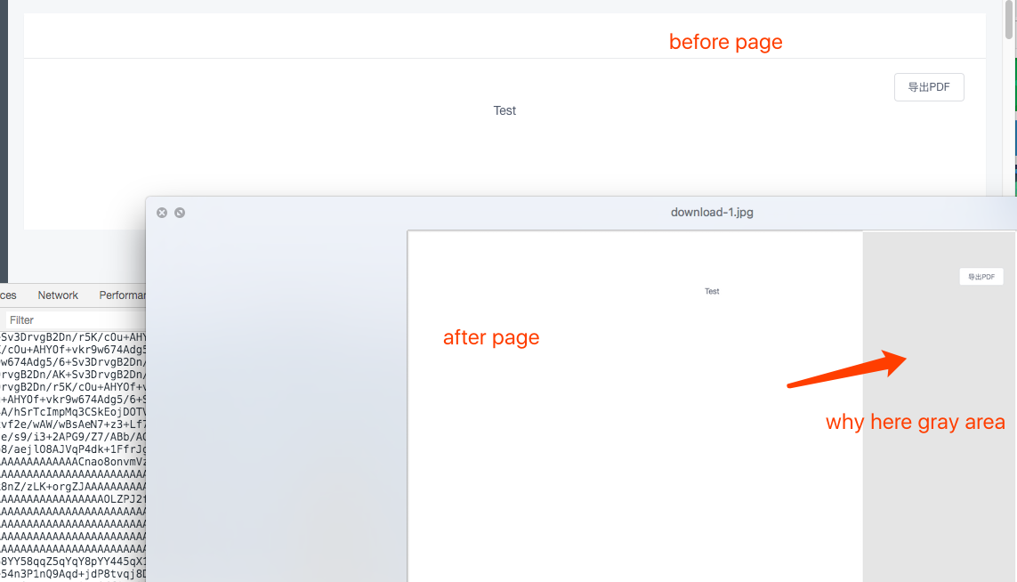 generated image has a gray area that is not expected · Issue #1931 · niklasvh/html2canvas · GitHub