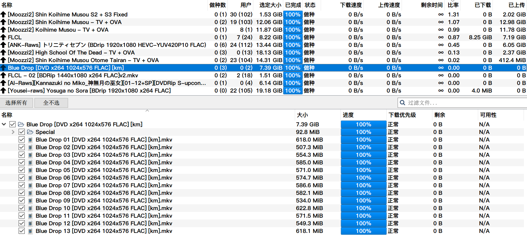 [百度][Kuramori][km][BLUE DROP 天使達の戯曲 天使们的戏曲][01~13+SP][DVDrip][1024x576 ...