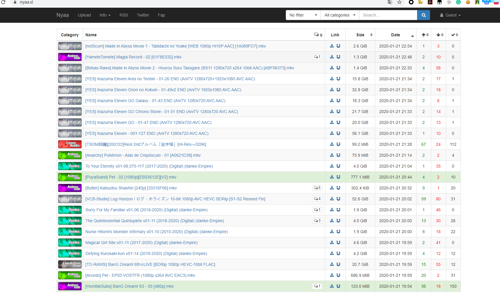 nyaa是不是又换地了 求给个新网址询问&求物 北+ North Plus - powered by Pu!mdHd