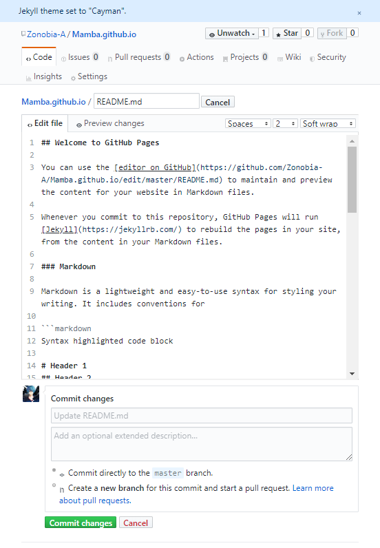 如何搭建github-page | Zenobia