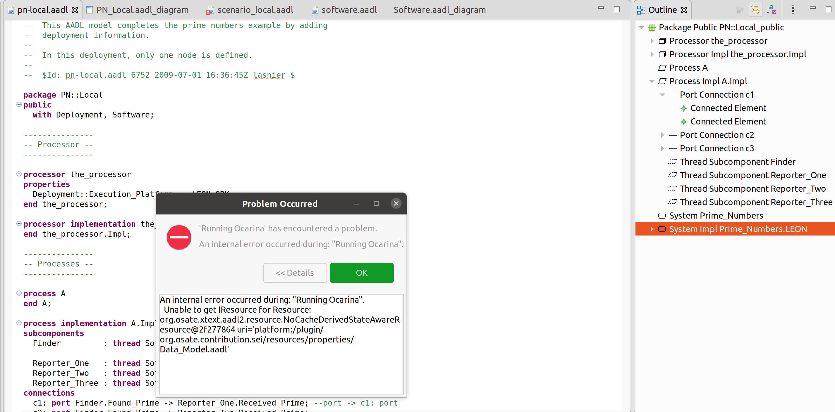 Unable to get IResource for Resource when running · Issue #261 · OpenAADL/ocarina · GitHub