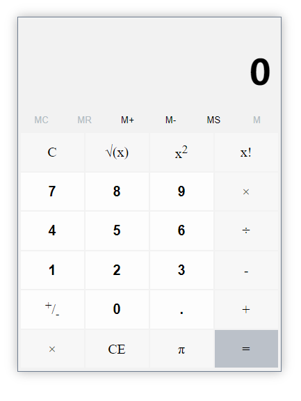 GitHub - ikozn/calculator: Vanilla JavaScript实现的仿WIN10计算器
