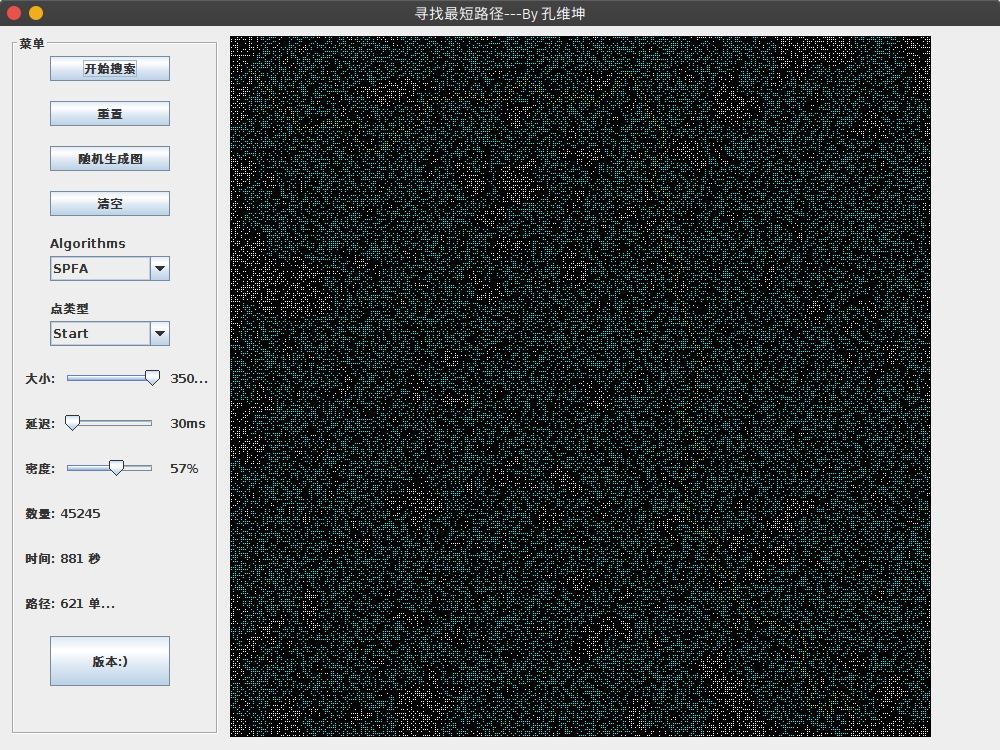 GitHub - Winniekun/PathFinding: :octocat::star2:最短路径相关算法的可视化