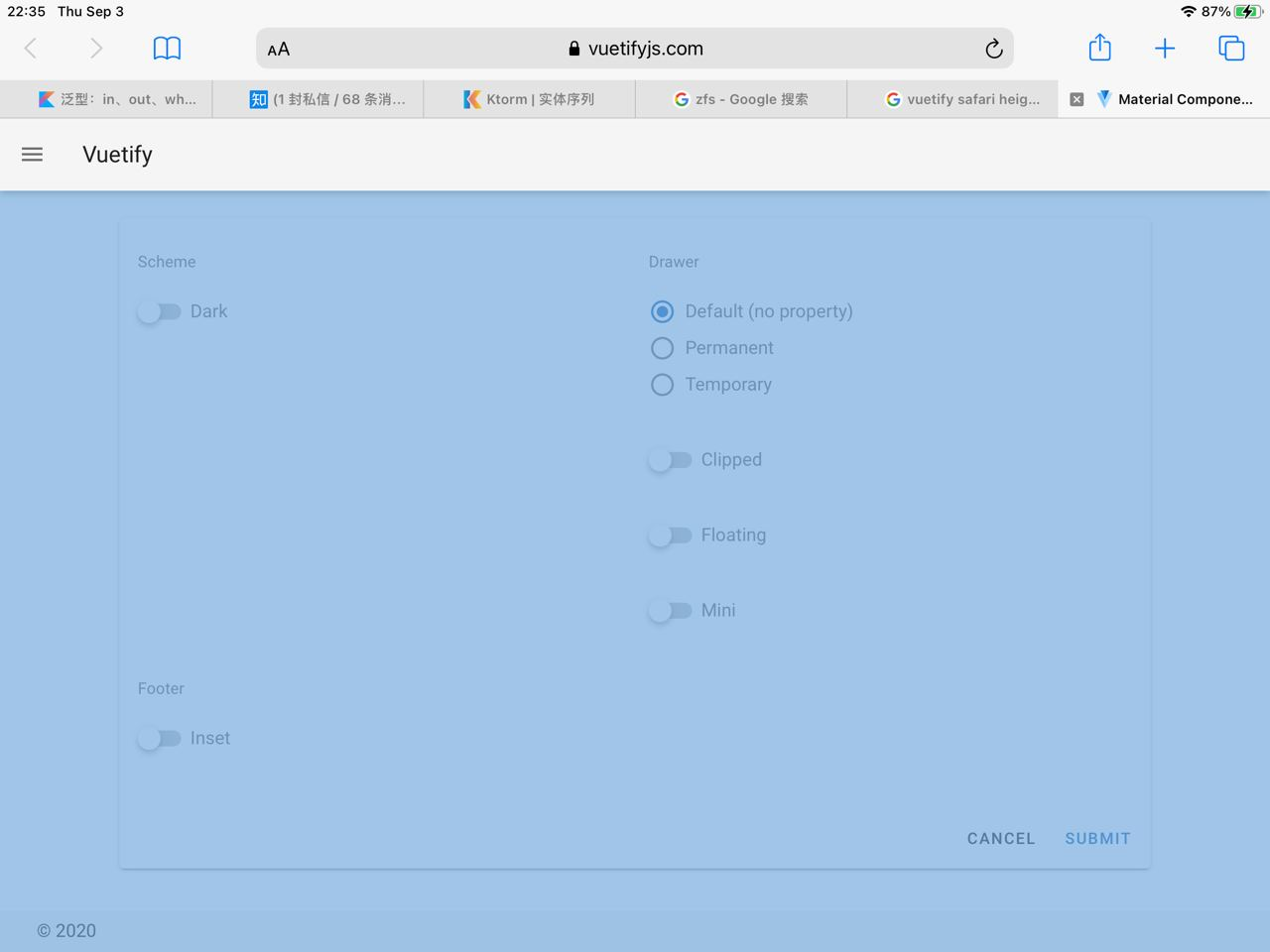 [Bug Report] v-main wrong height on Safari on iPadOS · Issue #12171 · vuetifyjs/vuetify · GitHub