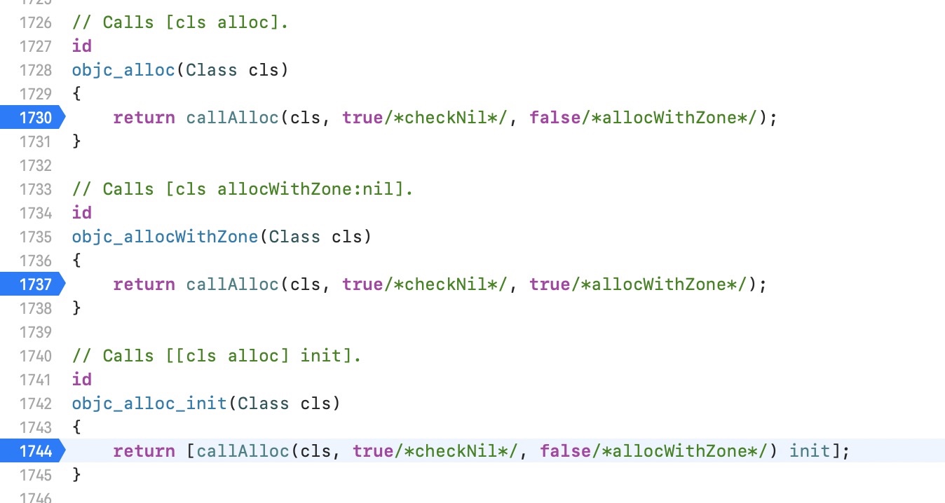 OC对象alloc流程探索我们每天都在创建对象，今天就来看看alloc到底做了些什么。 我们在 xcode 工具栏 选择 - 掘金