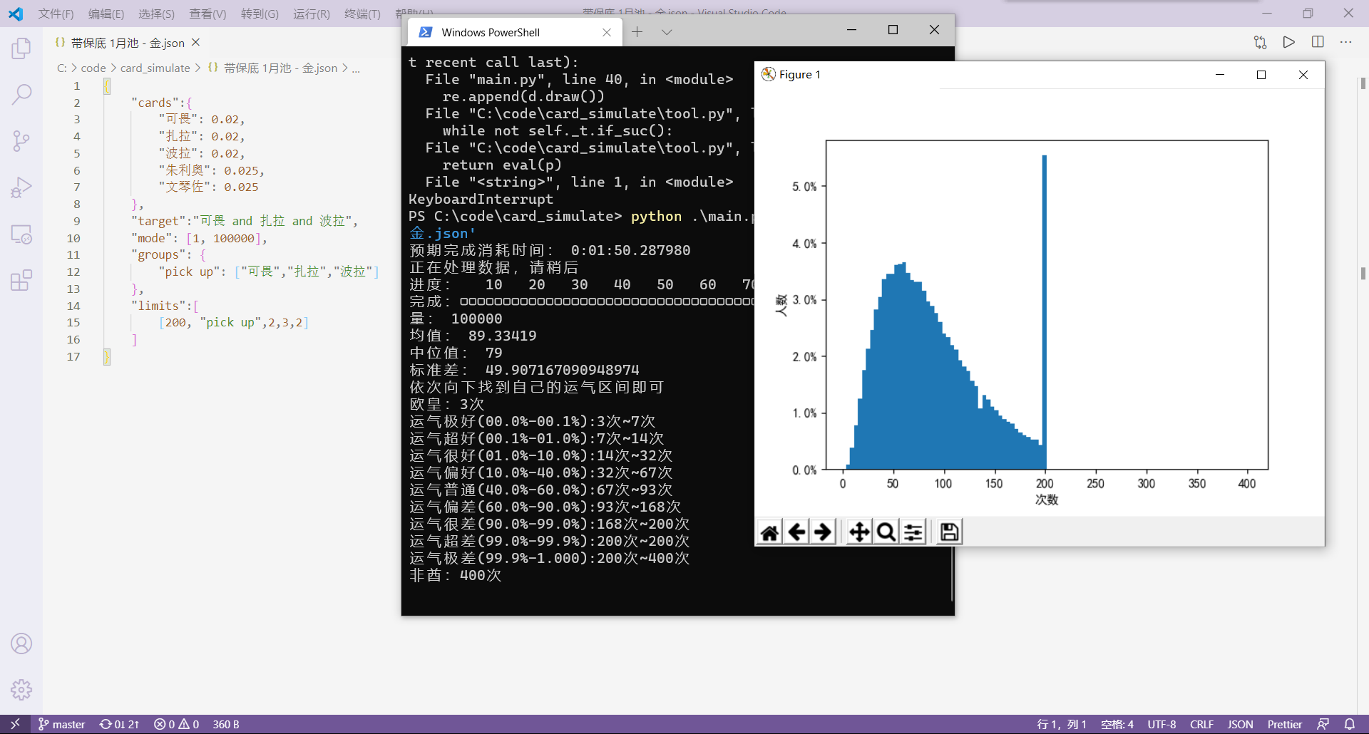 GitHub - intmian/card_simulate: 抽卡仿真，防止上头