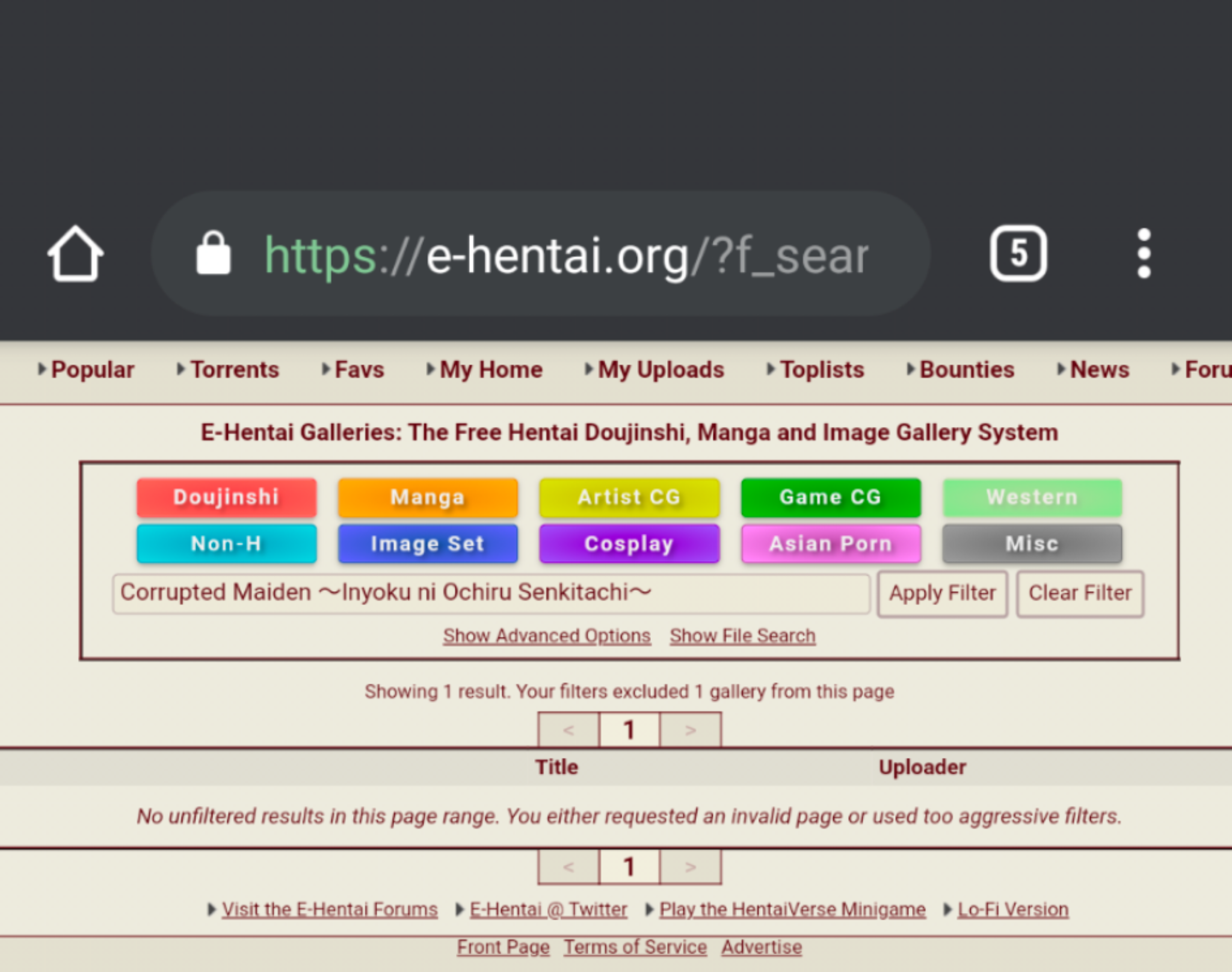带 filter 搜索返回无结果时 parse error (#42) · Issues · NekoInverter / EhViewer ...