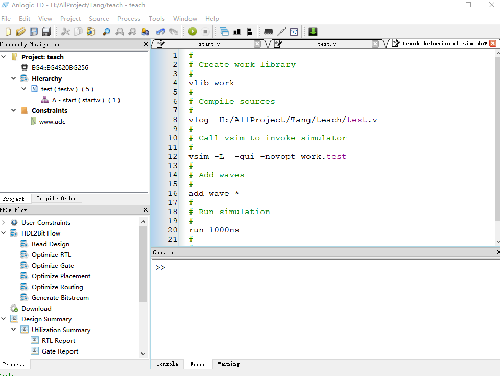 FPGA学习-5：仿真 - tastynoob's blog