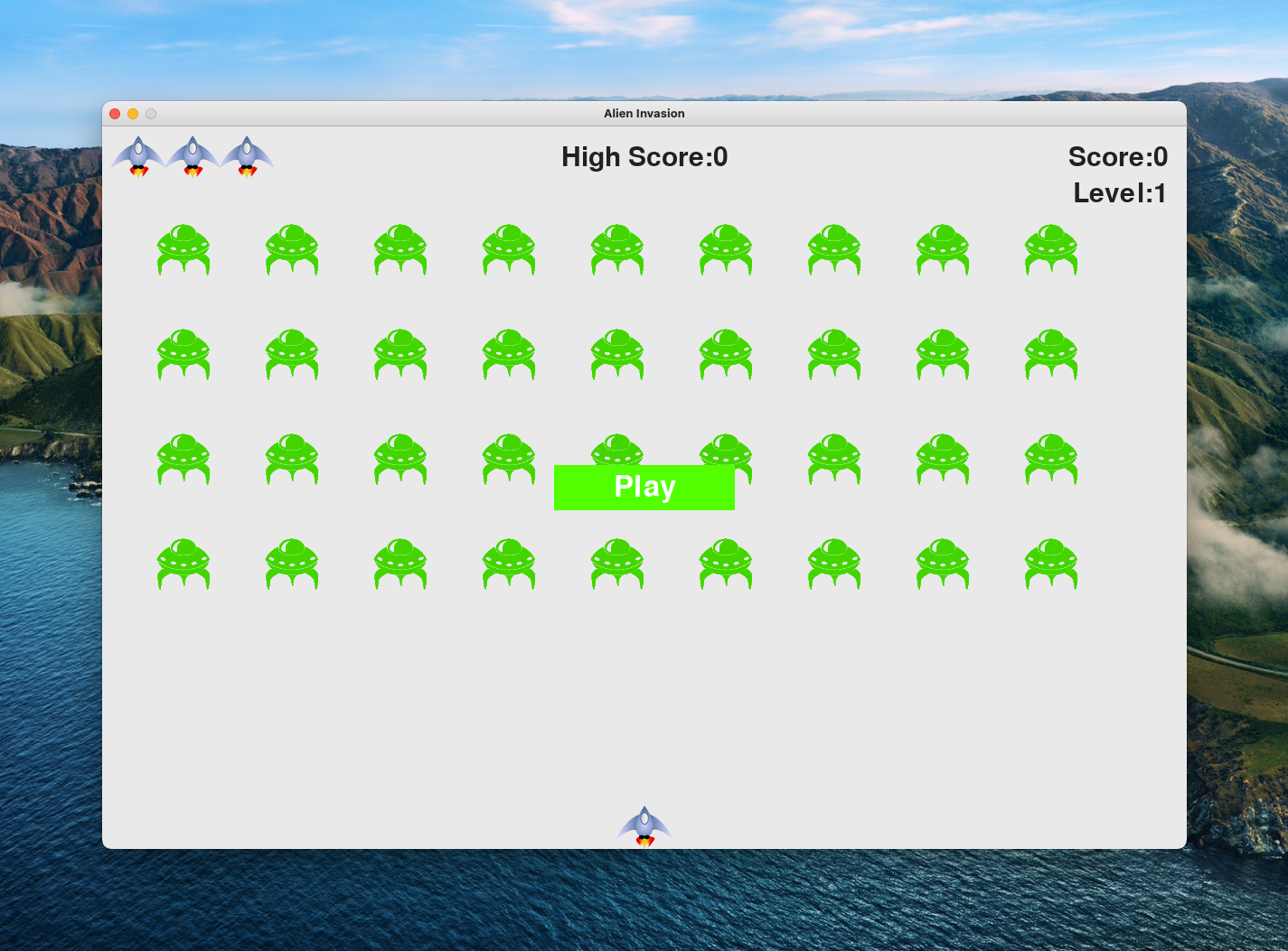 GitHub - AlrclyGit/PlaneGame: 学习：「外星人入侵」桌面游戏