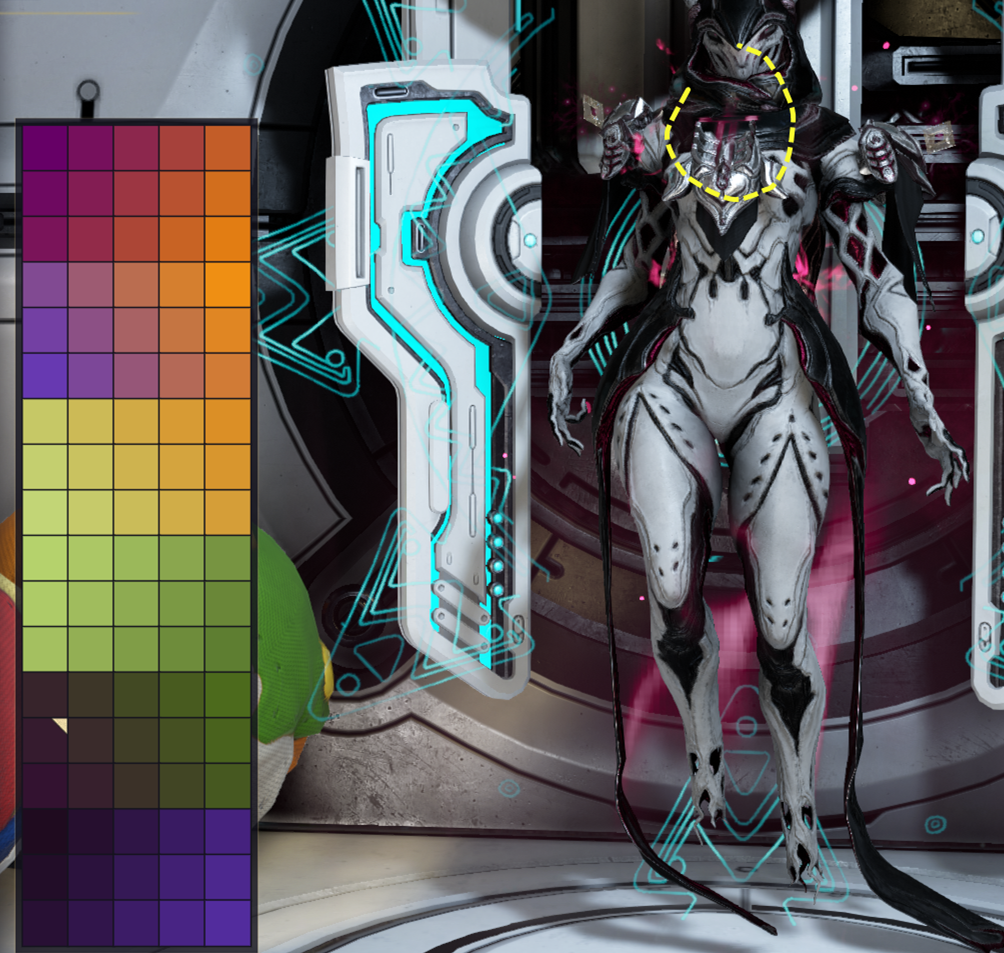 can not coloring hexis chest plate's energy into right color - General ...