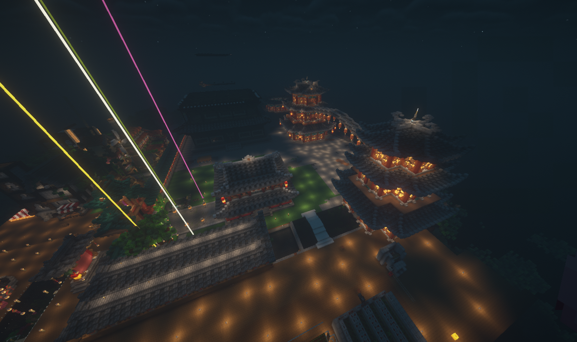 ancient Chinese architecture Minecraft Map