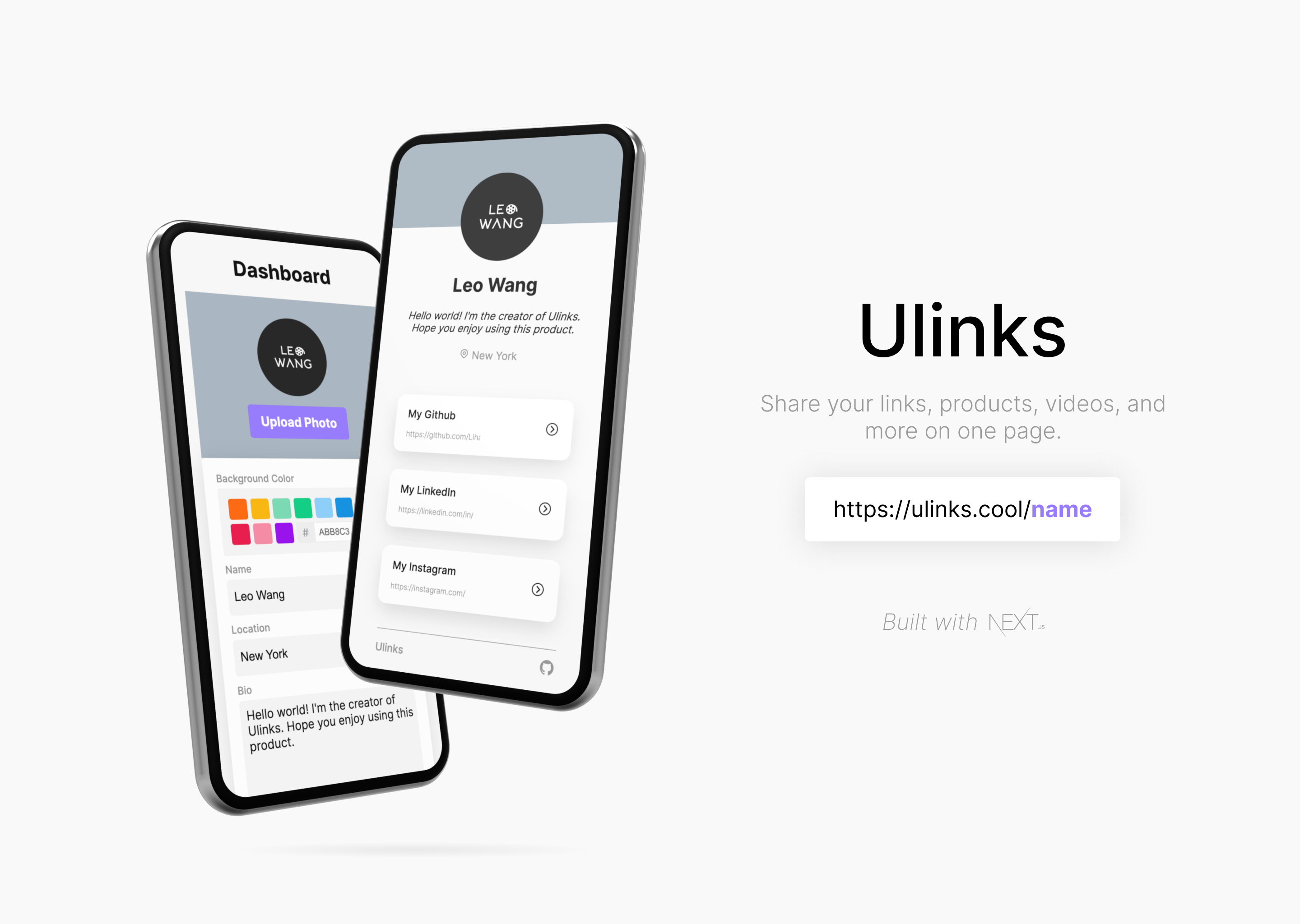 GitHub - LihaoWang/ulinks: Ulinks is bio link platform where users ...